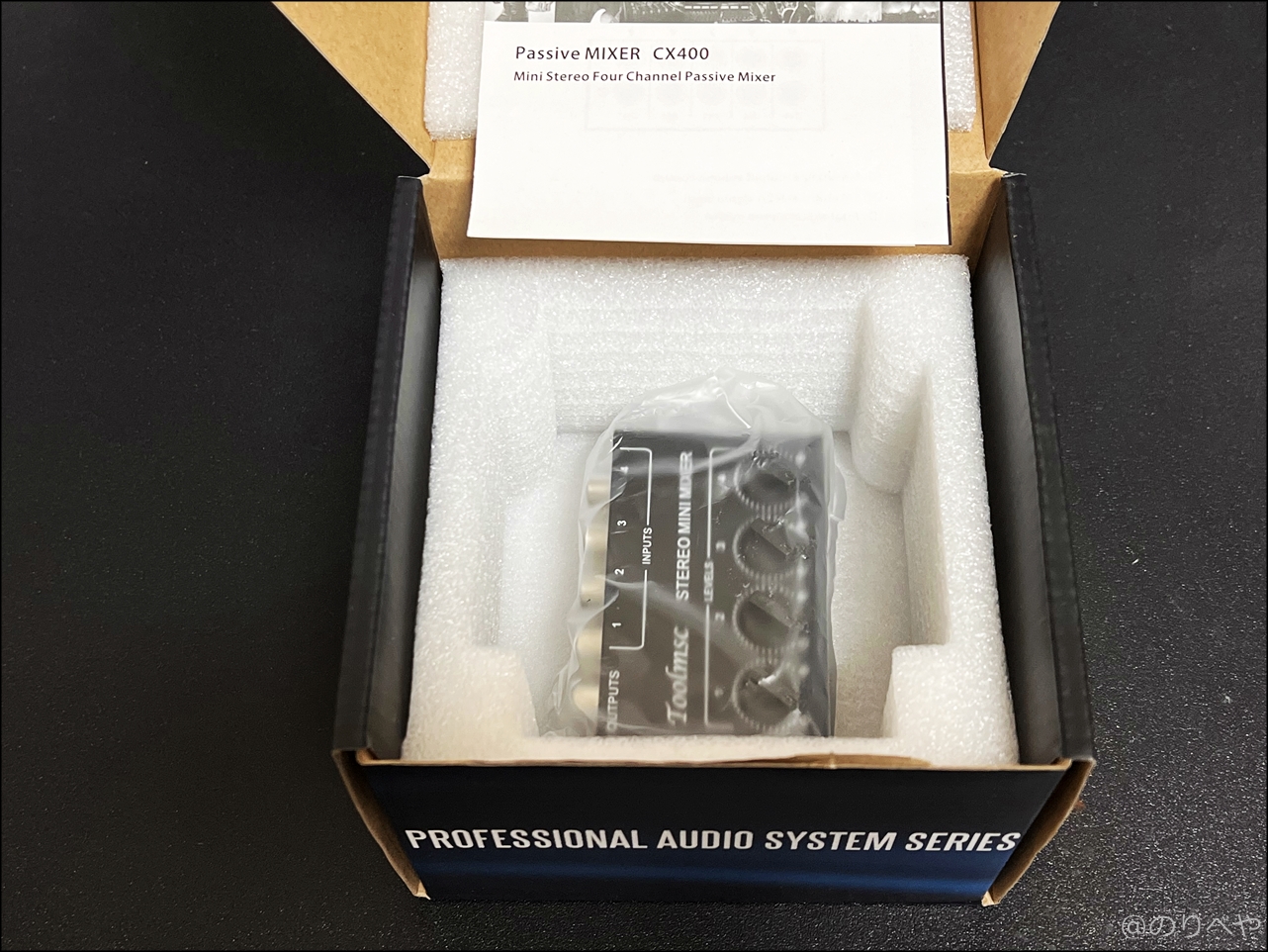 【徹底解説】ステレオミニミキサー(Toolmsc､summina)のレビュー･評価!音を合わせて出力するのにオススメ！【4系統の入出力･RCA端子･MX400】 | のりべや