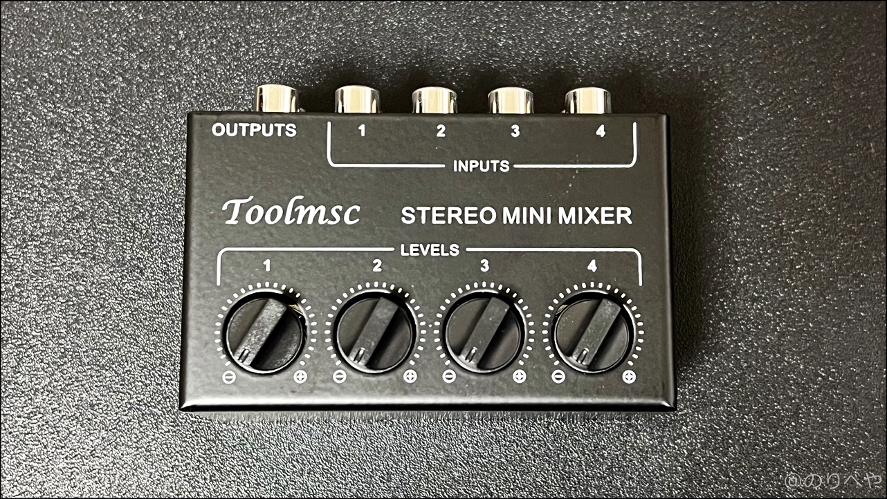 【徹底解説】ステレオミニミキサー(Toolmsc､summina)のレビュー･評価!音を合わせて出力するのにオススメ！【4系統の入出力･RCA端子･MX400】 | のりべや